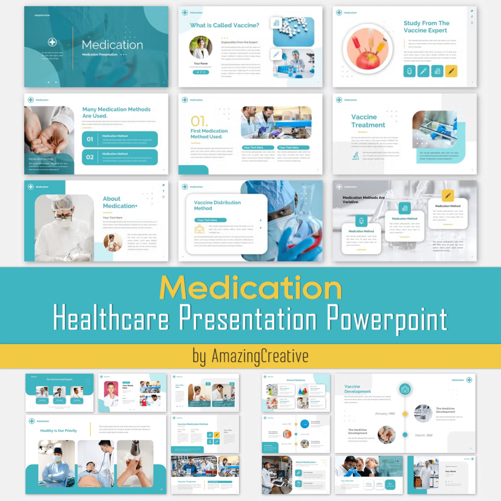 Medication - Healthcare Presentation Powerpoint – MasterBundles