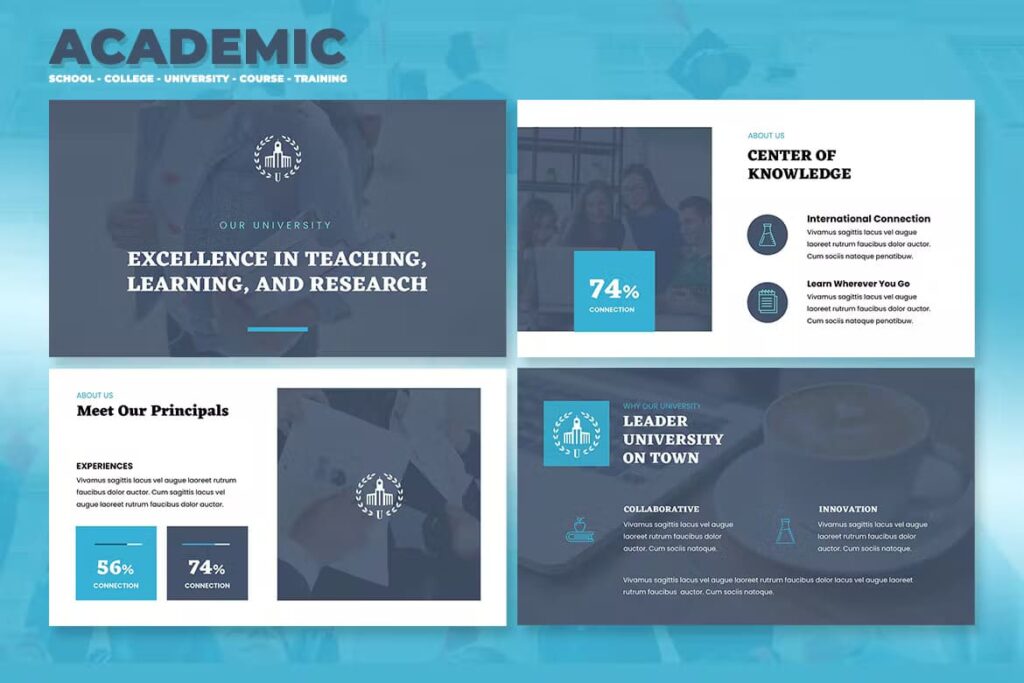 Academic - University School Powerpoint – MasterBundles
