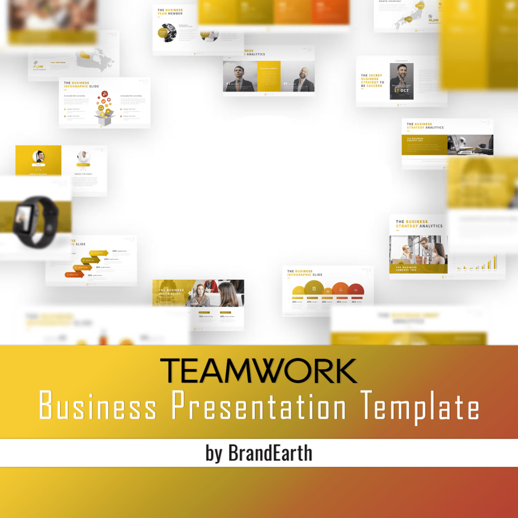 Teamwork Business Presentation Template – MasterBundles
