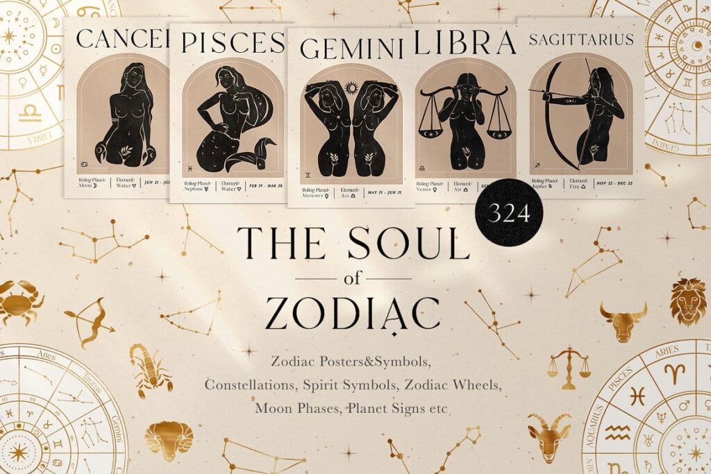 Zodiac Signs Constellation BUNDLE – MasterBundles