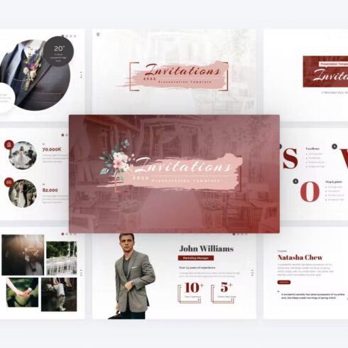 Invitations Event PowerPoint Template | MasterBundles