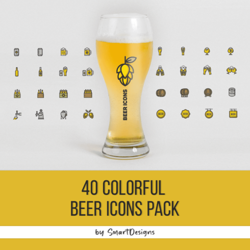 40 Colorful Beer Icons Pack – MasterBundles