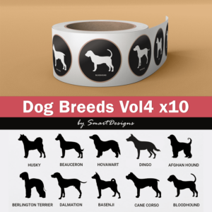 10 Dog Breeds Logos Vol.4 – MasterBundles