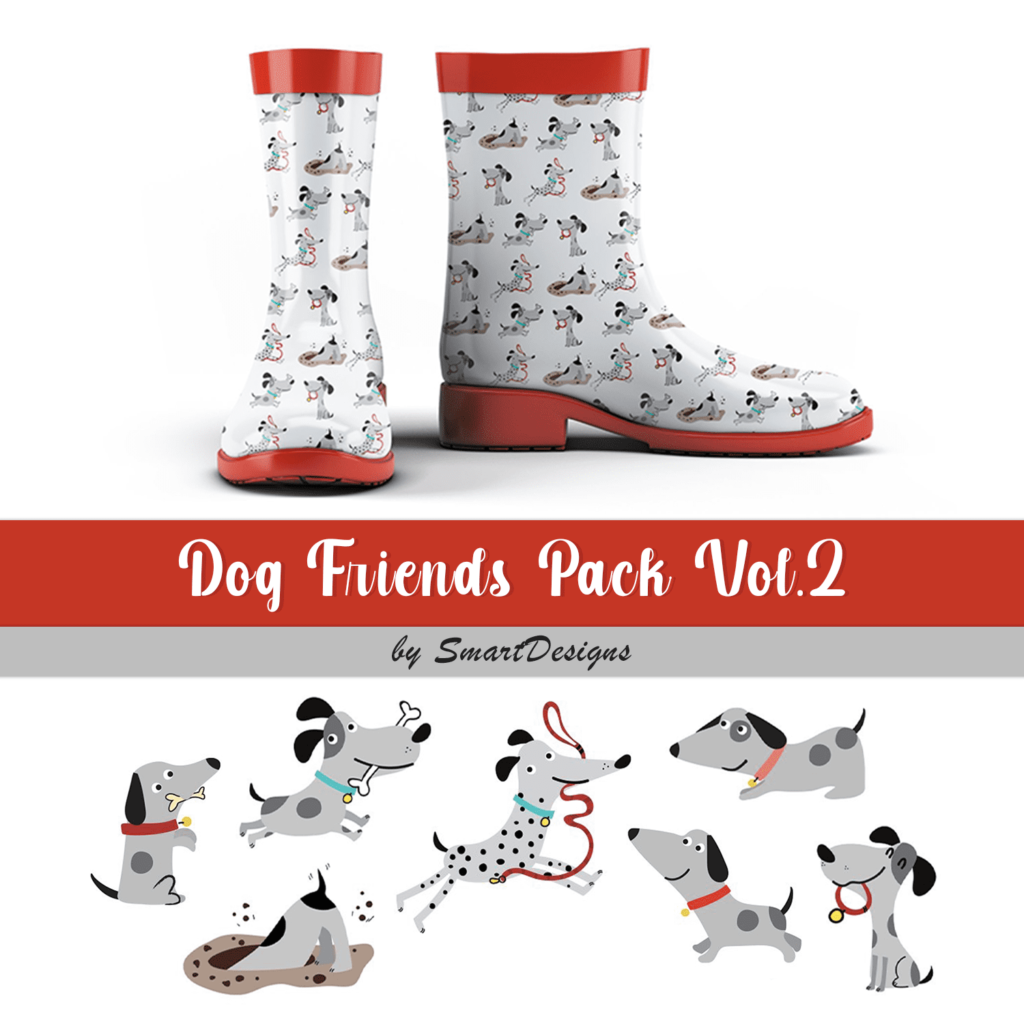 Dog Friends Images and Patterns Pack – MasterBundles