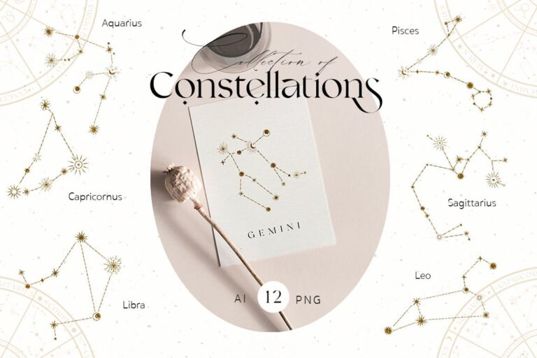 Zodiac Signs Constellation BUNDLE – MasterBundles