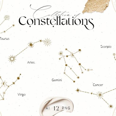 Zodiac Signs Constellation BUNDLE | Master Bundles