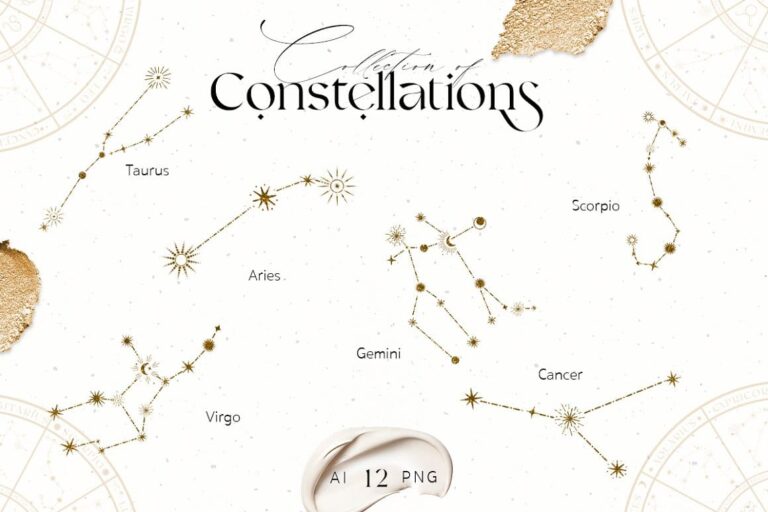 Zodiac Signs Constellation BUNDLE – MasterBundles