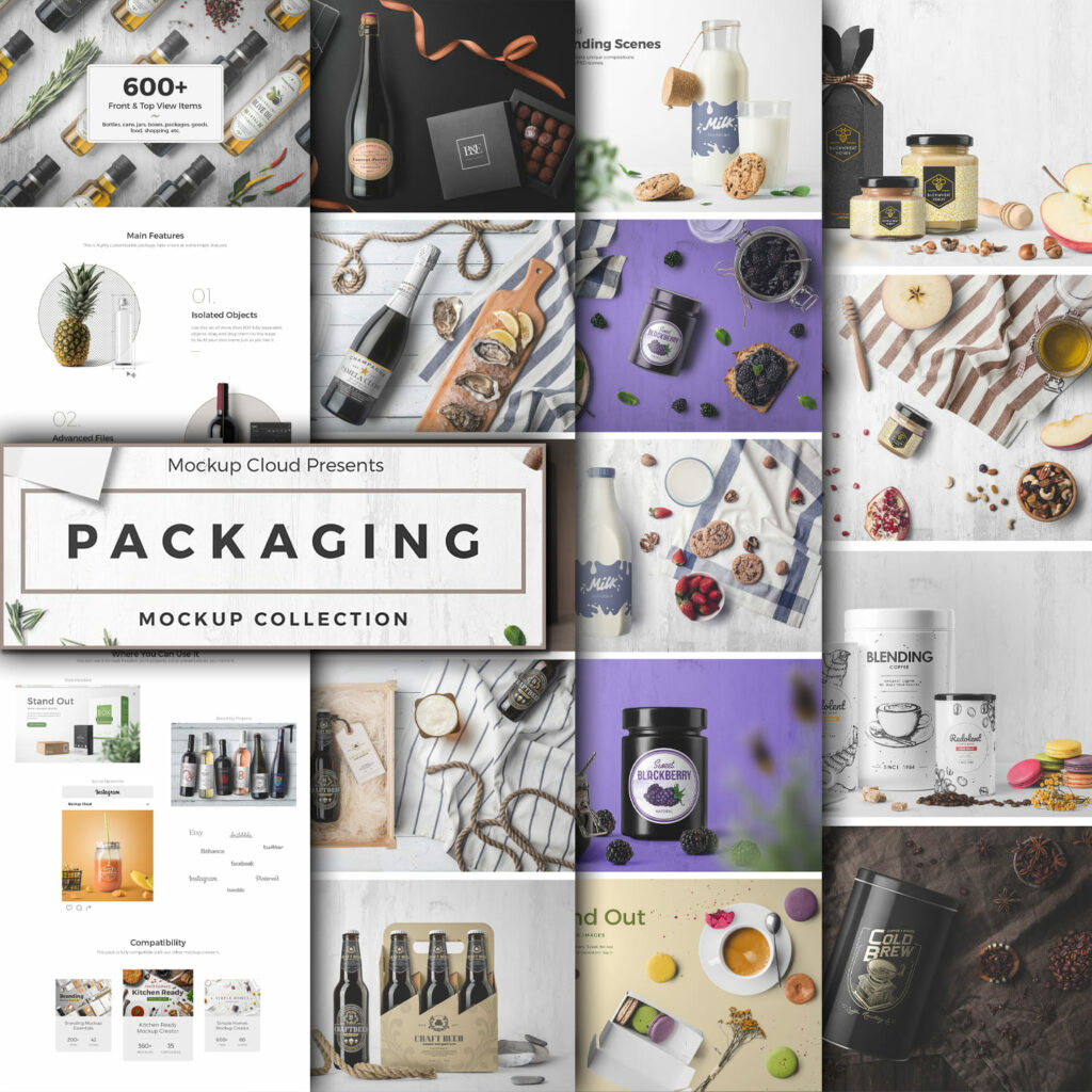Packaging Mockup Collection – MasterBundles