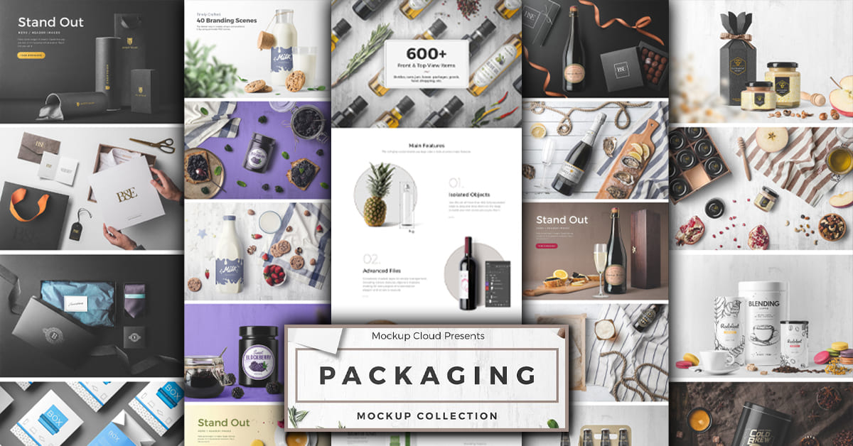 Packaging Mockup Collection – MasterBundles