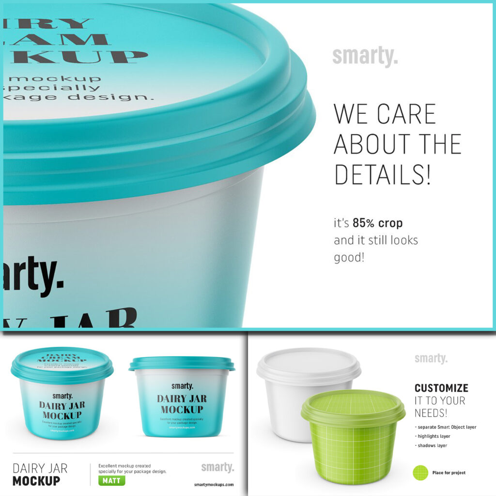 Dairy Jars Mockup – MasterBundles