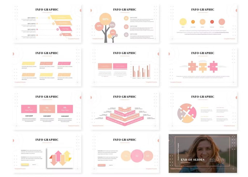 Pretty Model | Powerpoint Template – MasterBundles