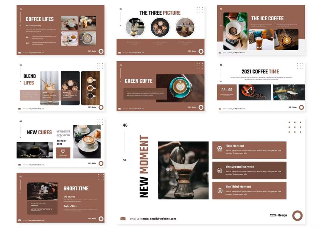 Coffee Lifes Powerpoint Template – MasterBundles