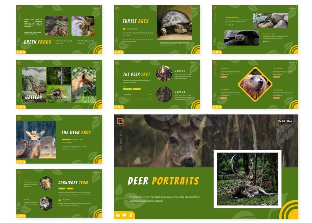 Animal Looklike | Google Slides Template – MasterBundles