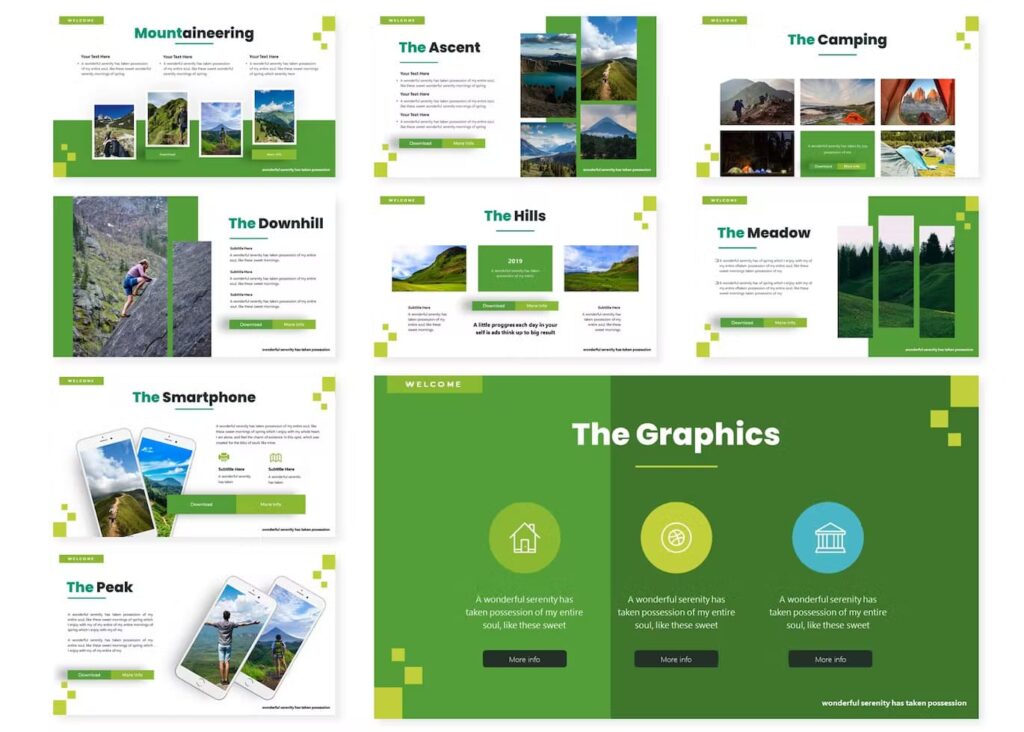 Mountaine Google Slides Template – MasterBundles