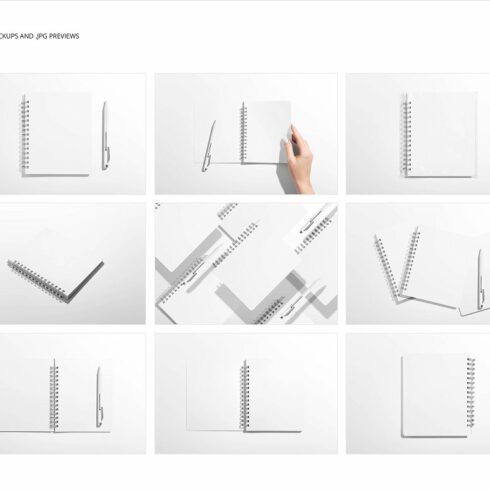 Little Coiled Notebook Mockup Set | MasterBundles