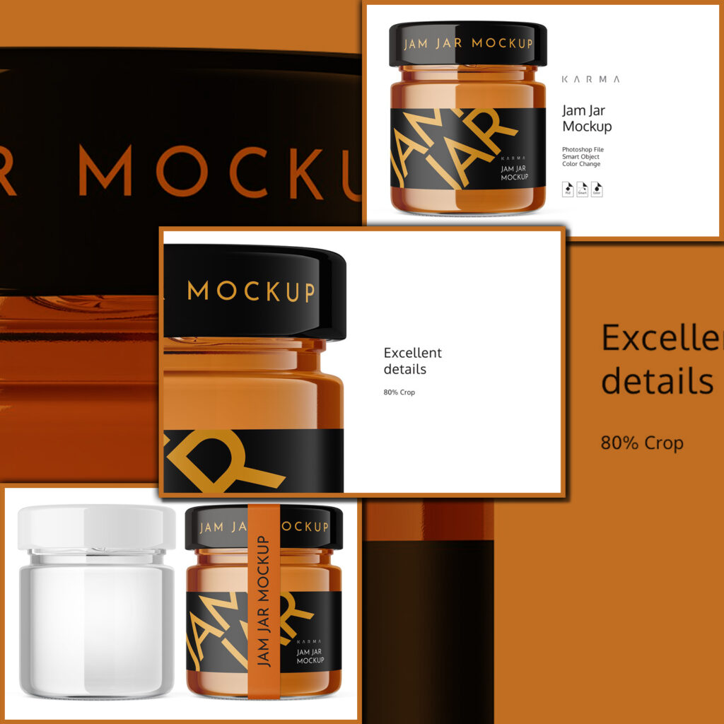 Jar Jam Mockup – MasterBundles