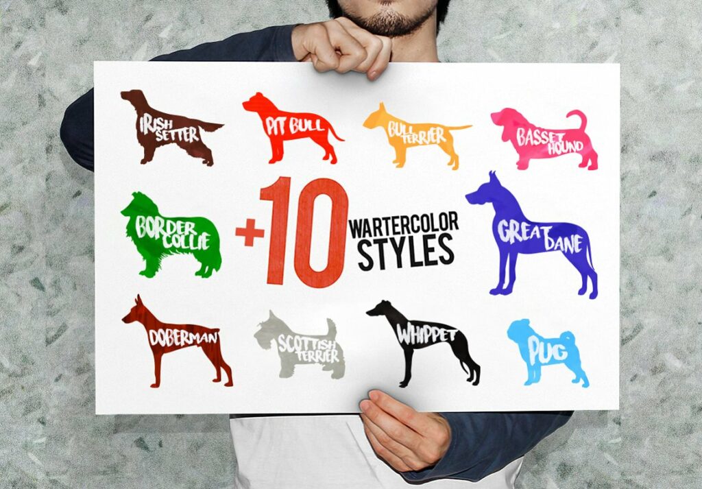 10 Dog Breeds Logos Vol.2 – MasterBundles