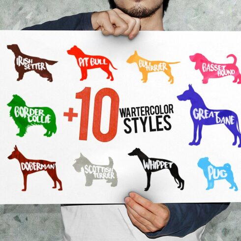 10 Dog Breeds Logos Vol.2 | MasterBundles