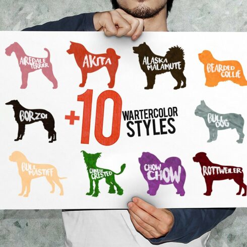 10 Dog Breeds Logos Vol.3 | MasterBundles