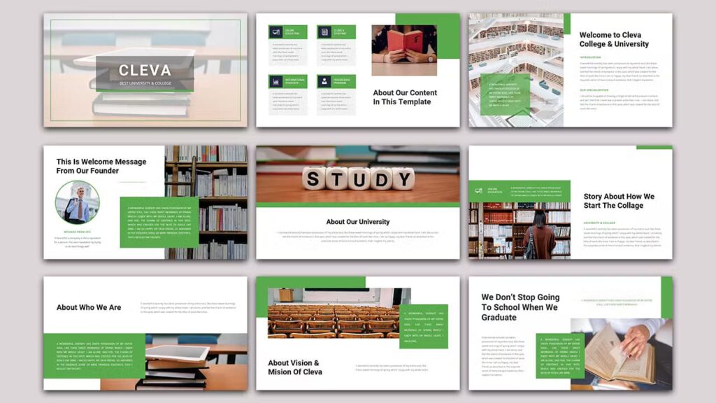 Cleva - University & Collage PowerPoint Template – MasterBundles