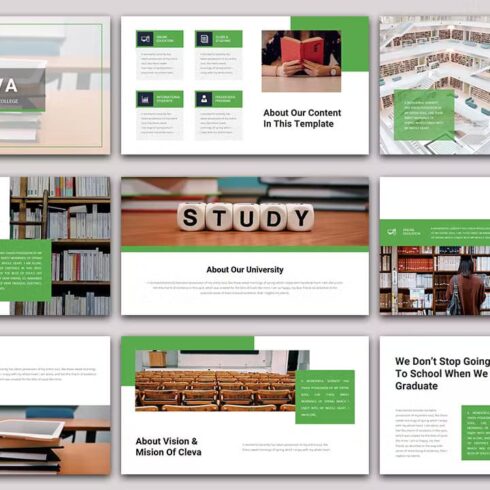 Cleva - University & Collage PowerPoint Template | MasterBundles