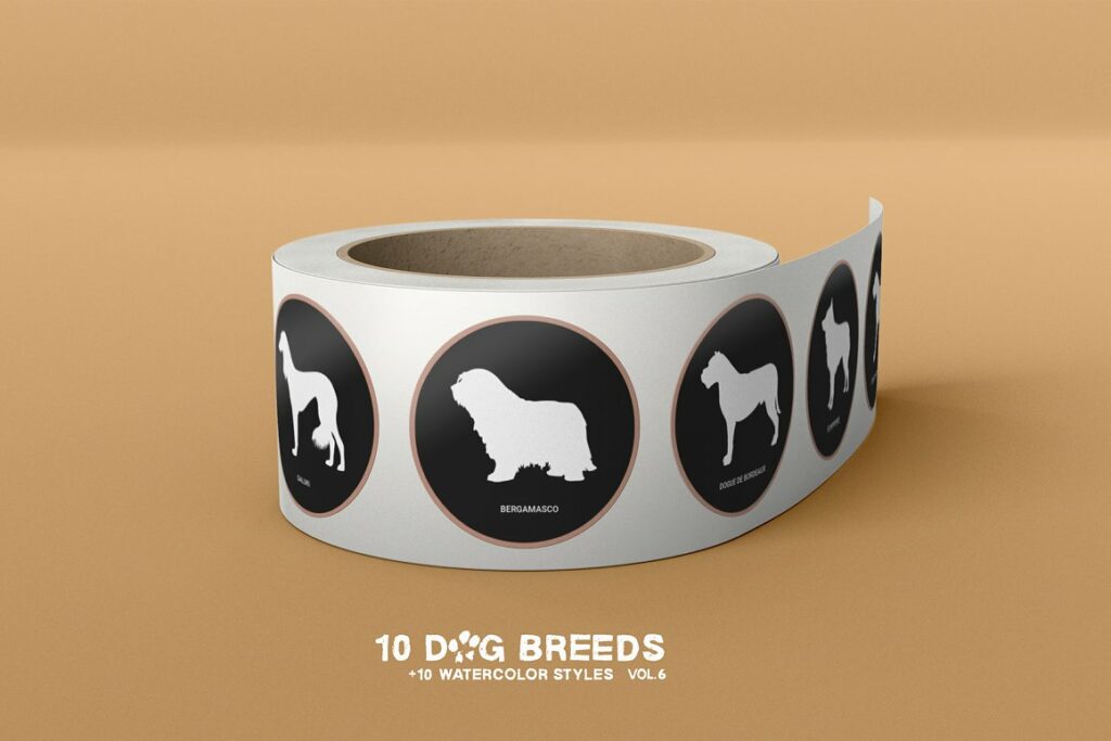 10 Dog Breeds Logos Vol.6 – MasterBundles