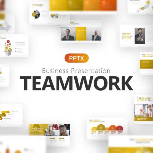 Teamwork Business Presentation Template | Master Bundles