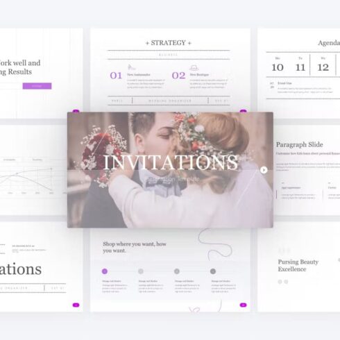 Invitations Simple PowerPoint Template | Master Bundles