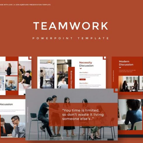 Teamwork- PowerPoint Template | MasterBundles