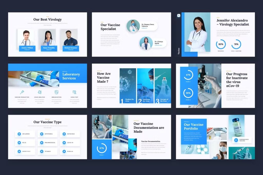 Vacino - Vaccine Powerpoint Template – MasterBundles