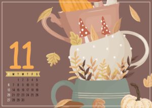Free Lovely November Calendar – MasterBundles