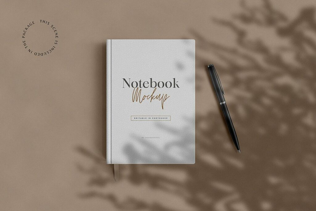 Minimal Notebook Mockups – MasterBundles