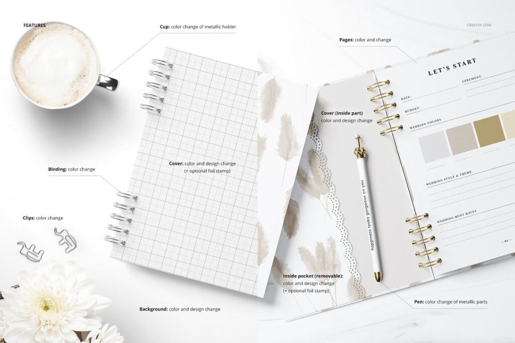 Planner Mockup Set 02 – MasterBundles