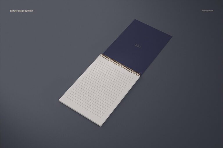 A4 Vertical Spiral Notebook Mockup – MasterBundles