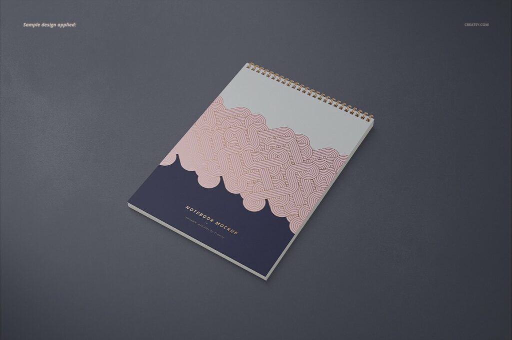 A4 Vertical Spiral Notebook Mockup – MasterBundles