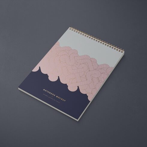 A4 Vertical Spiral Notebook Mockup – MasterBundles