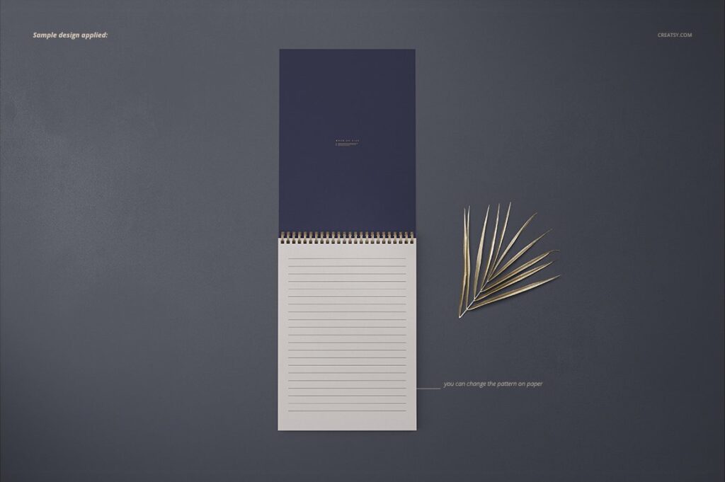 A4 Vertical Spiral Notebook Mockup – MasterBundles
