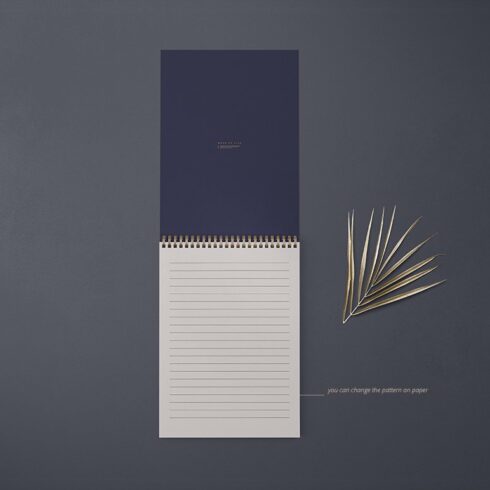 A4 Vertical Spiral Notebook Mockup | MasterBundles