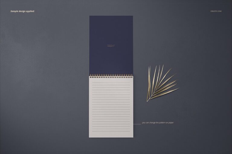A4 Vertical Spiral Notebook Mockup – MasterBundles