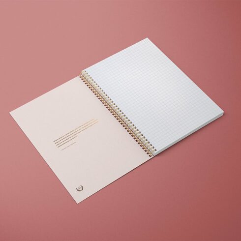 A4 Notebook Mockup Set (Square Holes) | Master Bundles