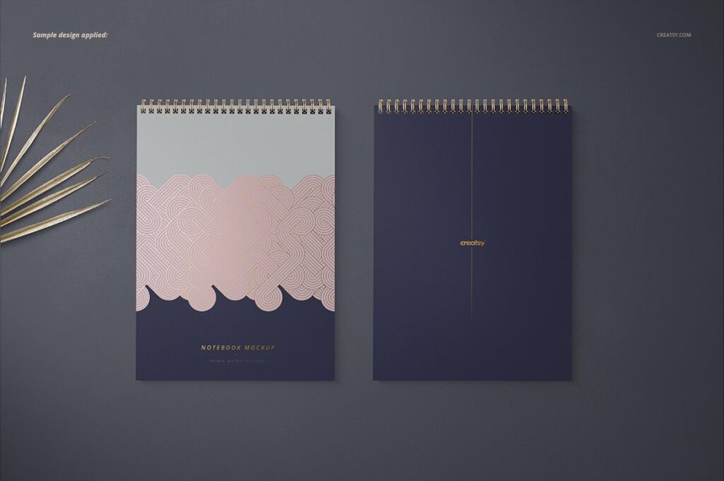 A4 Vertical Spiral Notebook Mockup – MasterBundles