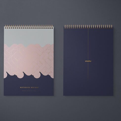 A4 Vertical Spiral Notebook Mockup – MasterBundles