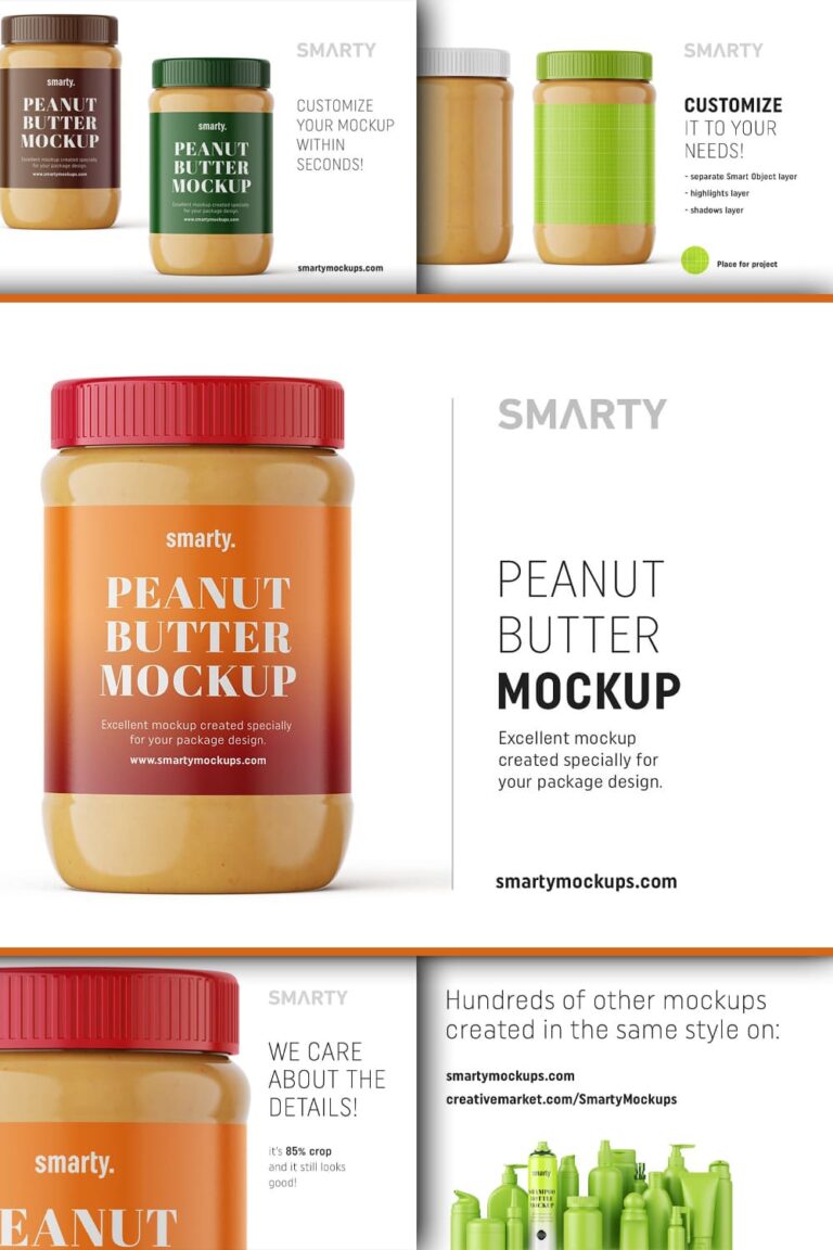 Peanut Butter Jar Mockup – MasterBundles