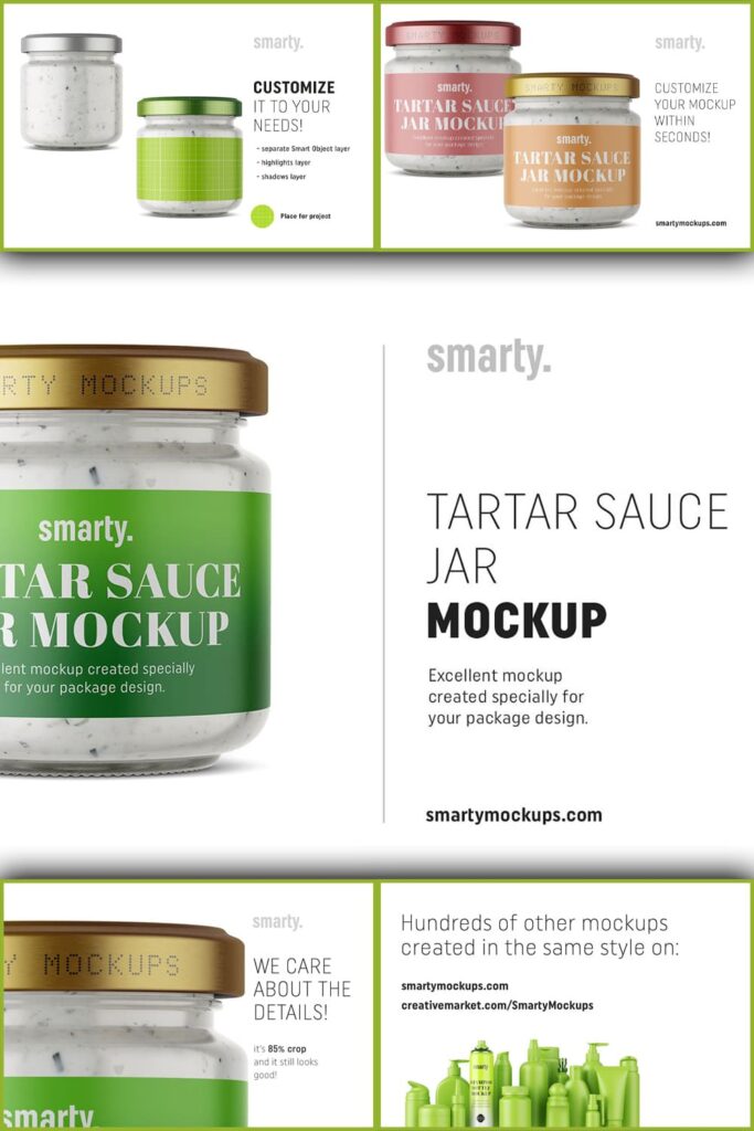 Small Tartar Sauce Jar Mockup – MasterBundles