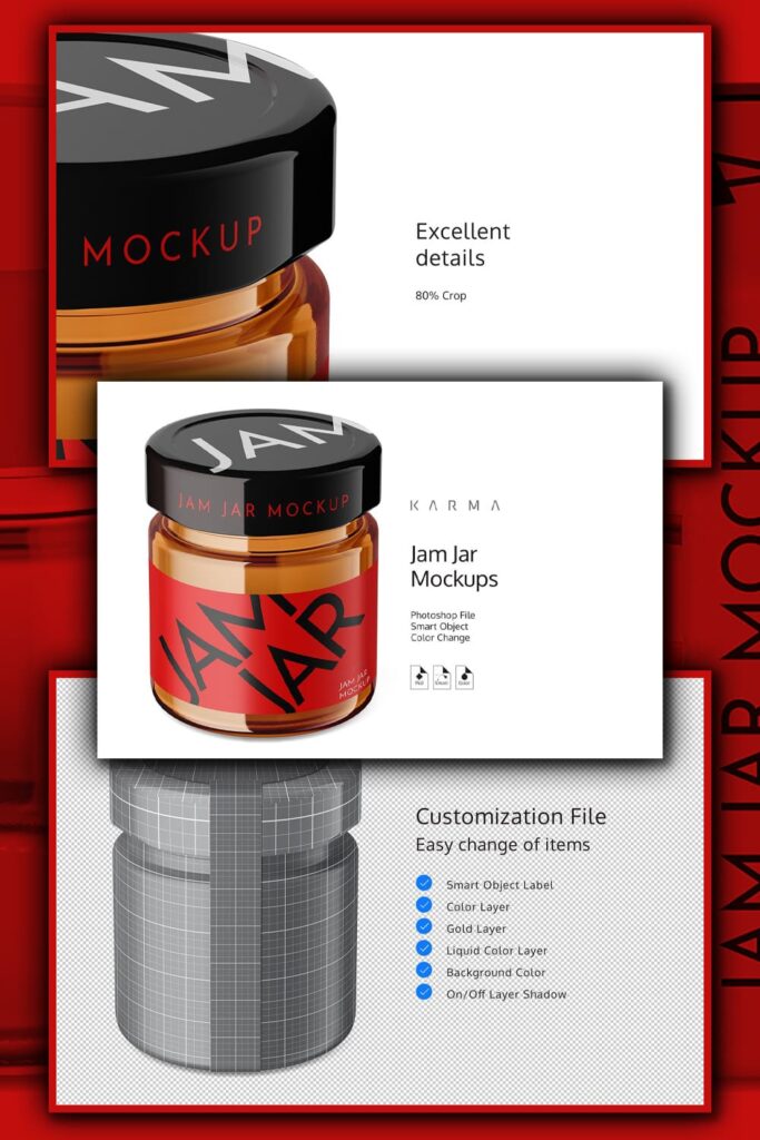 Jar Jam Mockup PSD – MasterBundles