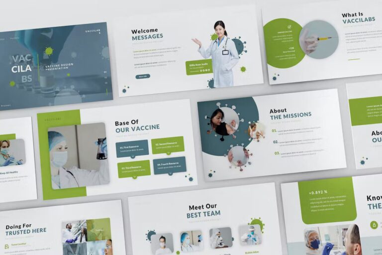 Vaccilabs Powerpoint Presentation Template – MasterBundles