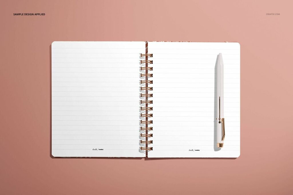 Little Coiled Notebook Mockup Set – MasterBundles