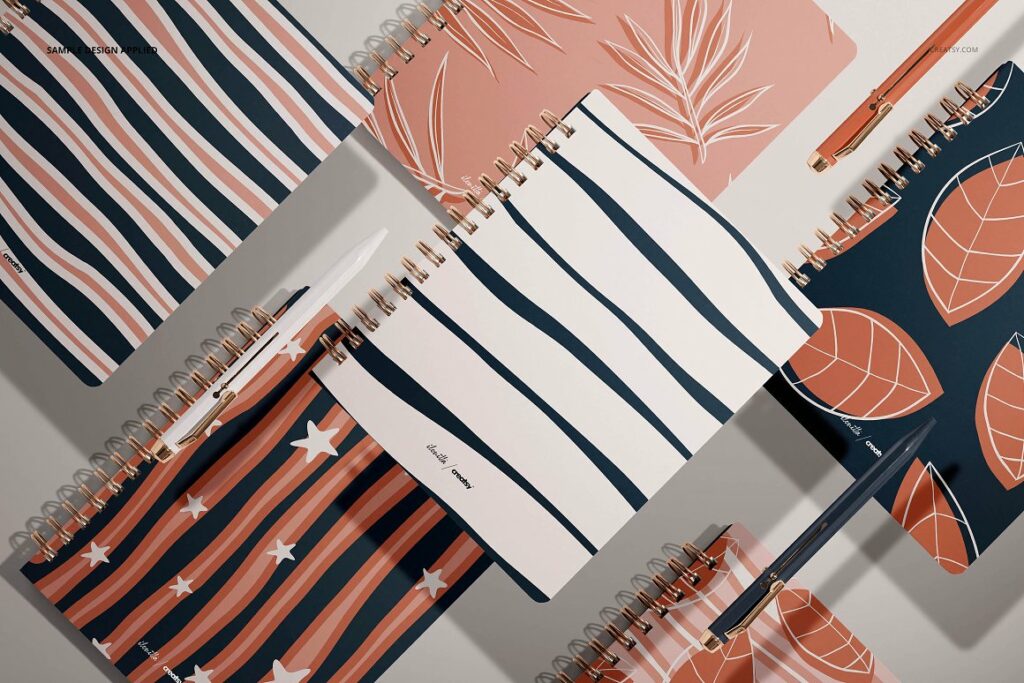 Little Coiled Notebook Mockup Set – MasterBundles