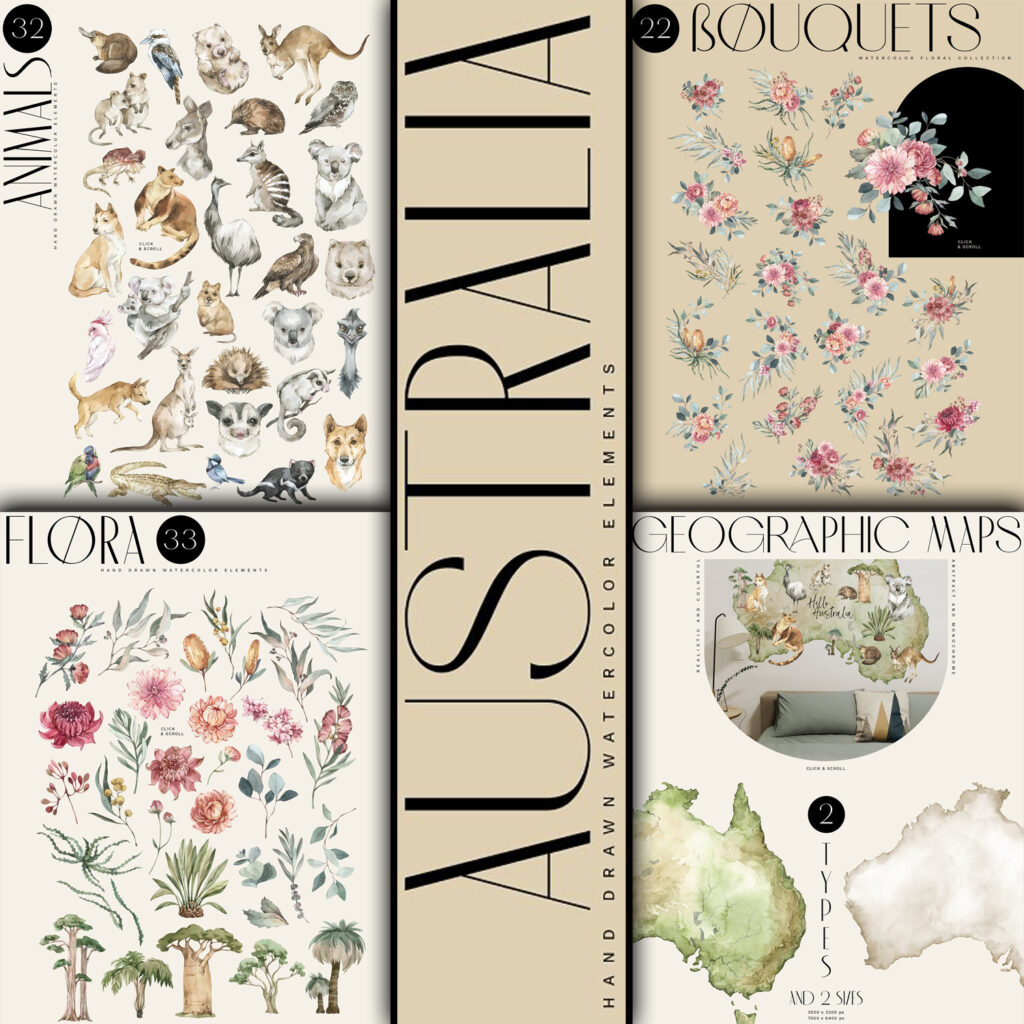 AUSTRALIA Flora and Fauna collection