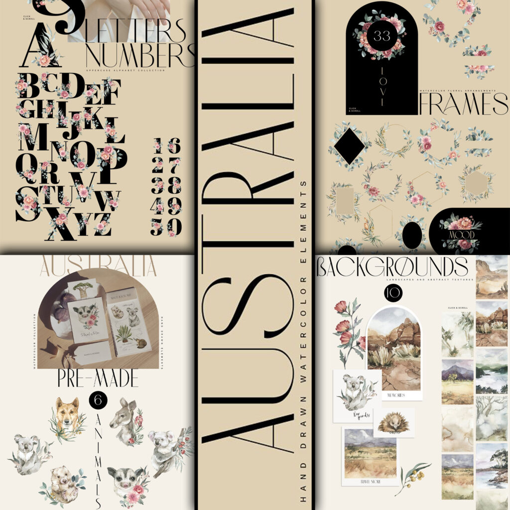 AUSTRALIA Flora and Fauna collection